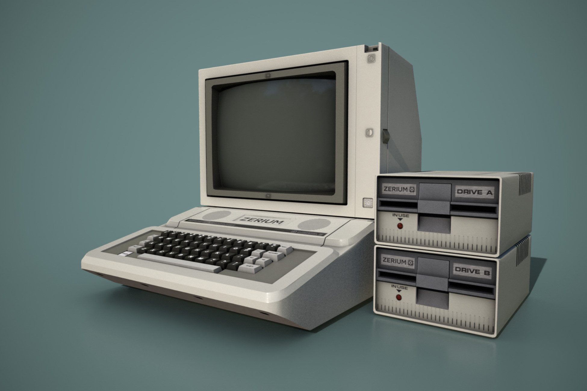 Retro Computer ZERIUM 2 | 3D Electronics | Unity Asset Store