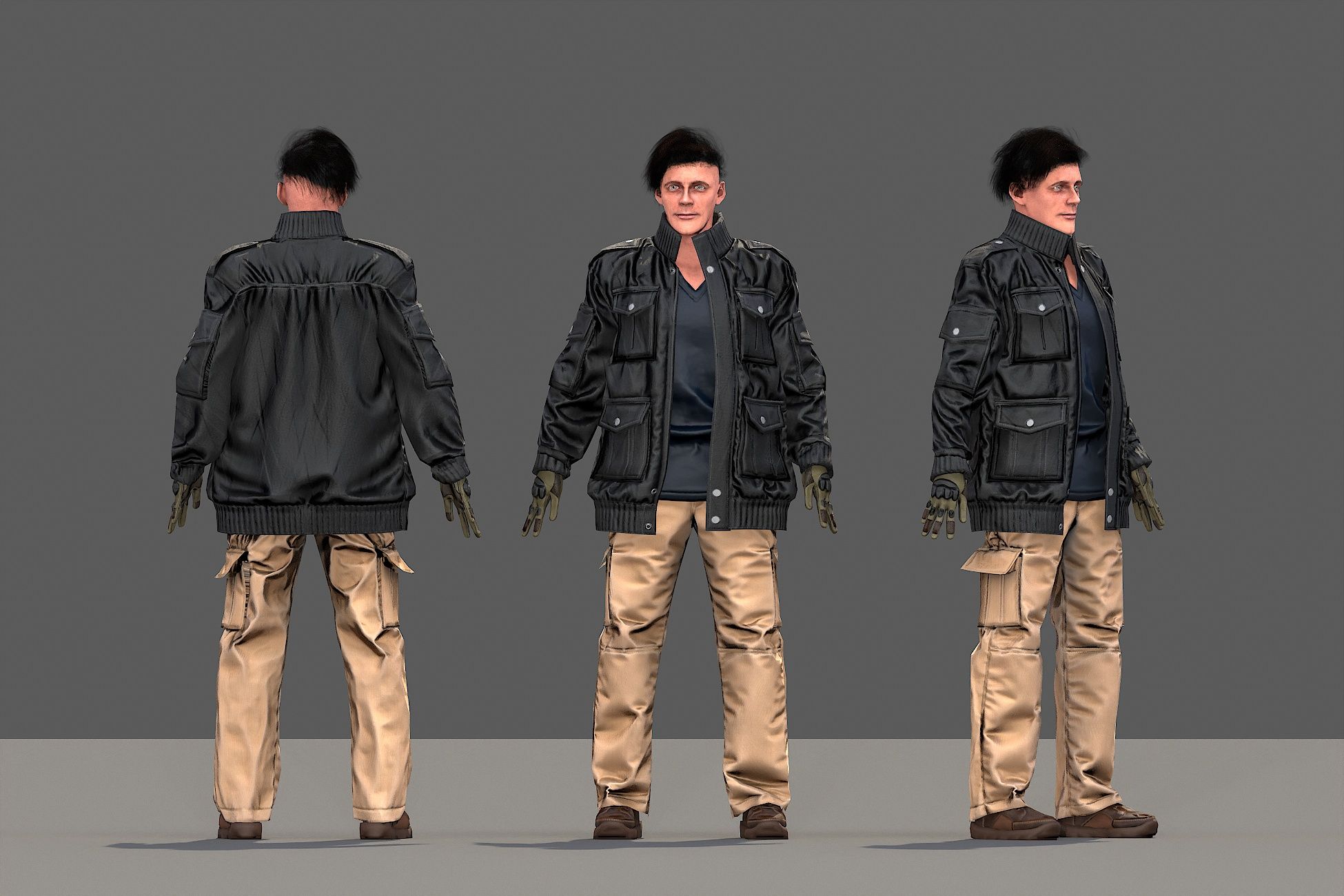 Street man in casual jacket | Characters | Unity Asset Store