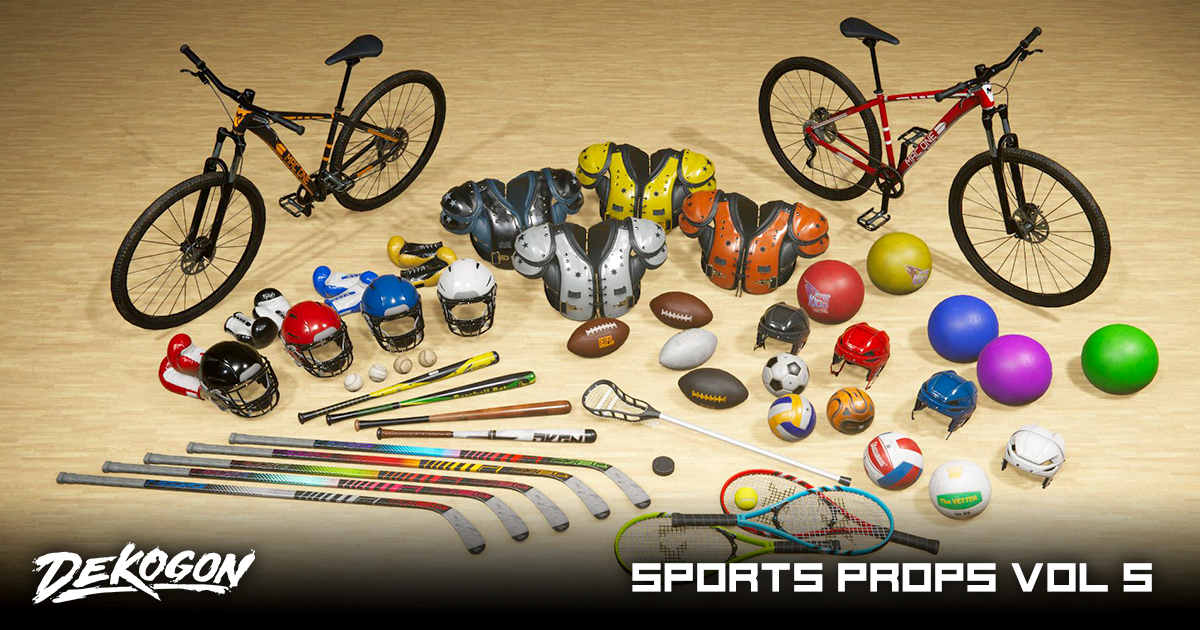 Sports and Gym Equipment VOL.5 | 3D Props | Unity Asset Store