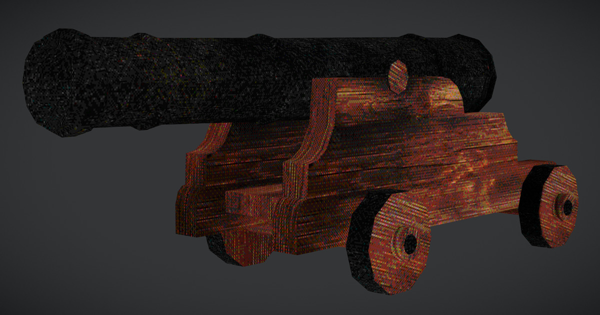 PS1 Style Cannon | 3D Weapons | Unity Asset Store