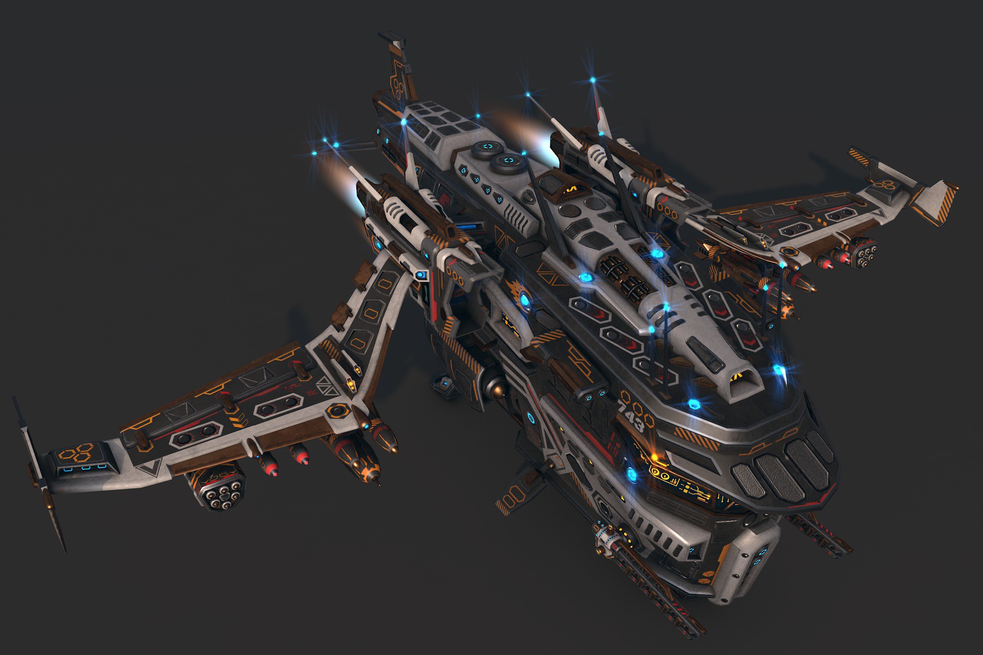 Spacecraft 03 Modular Pack | 3D Space | Unity Asset Store