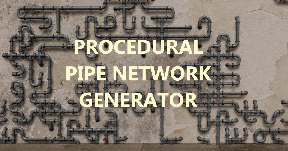 Procedural Pipe Network Generator | 3D Industrial | Unity Asset Store