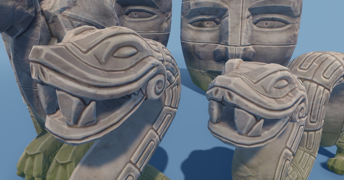 Stylized ancient statues | 3D Environments | Unity Asset Store