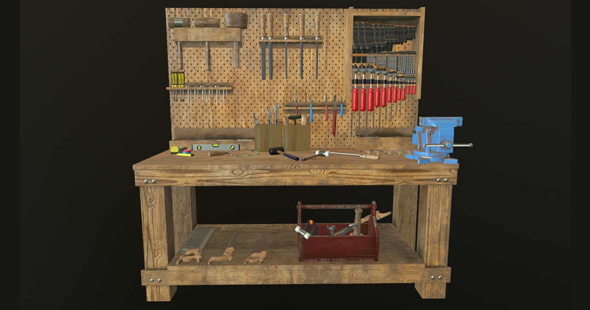 Workshop Tools and Toolboxes - Combo Pack | 3D Props | Unity Asset Store