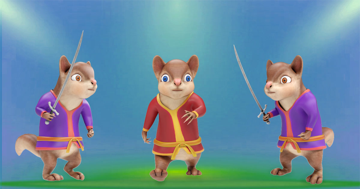 3D Humanoid Squirrel Character | Characters | Unity Asset Store