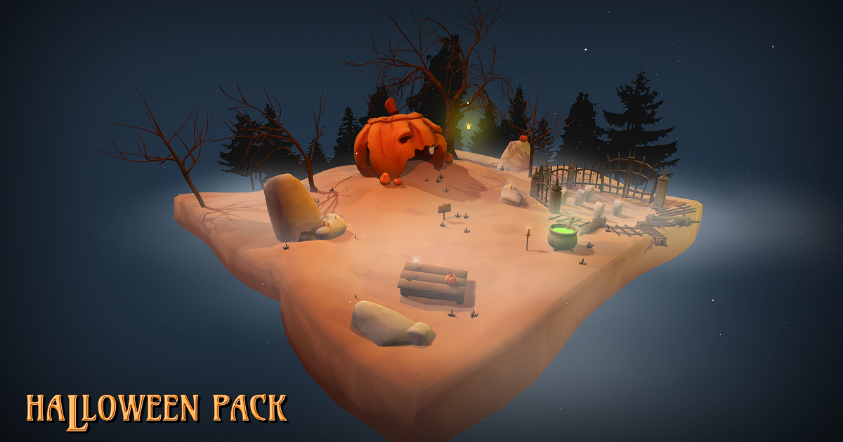 Scary Halloween Night Pack | 3D Fantasy | Unity Asset Store