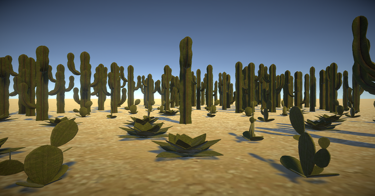 Desert Vegetation (Cactus Package) | 3D Plants | Unity Asset Store
