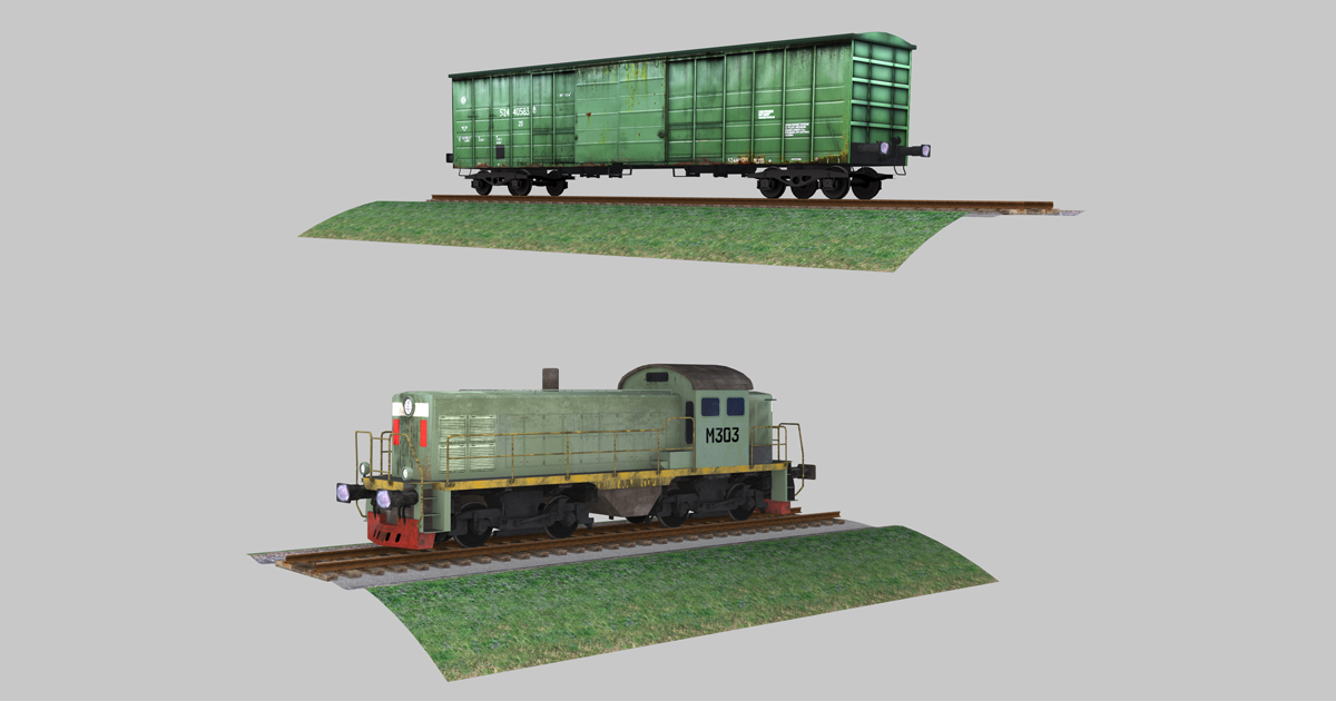 Lowpoly Train 7 | 3D Land | Unity Asset Store