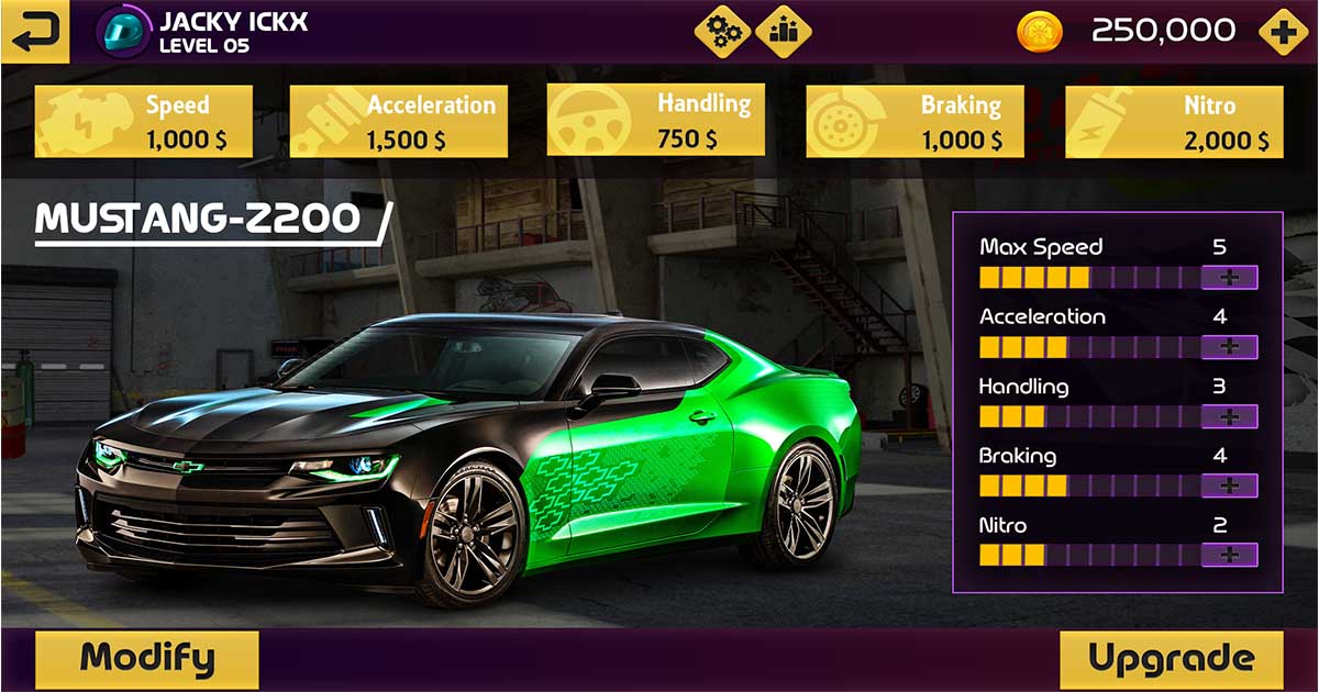 Racing Game Graphics CxS (GUI Skin 8) | 2D GUI | Unity Asset Store