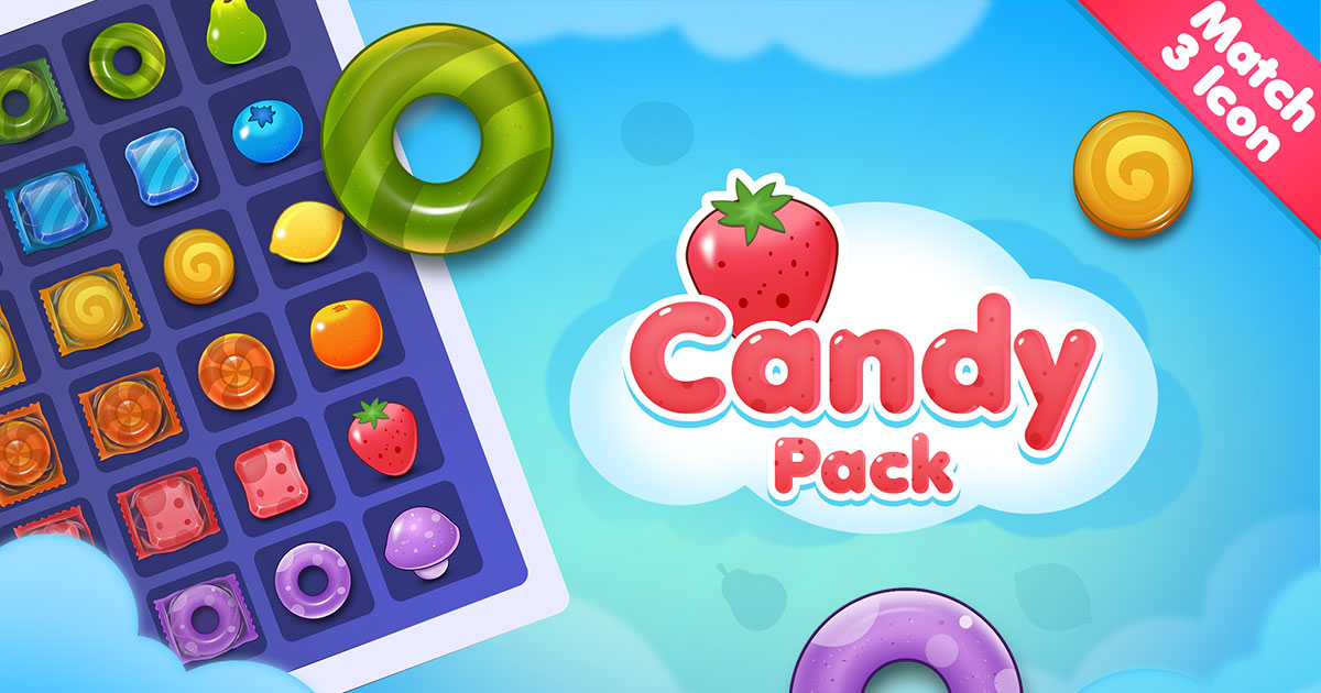 Match 3 Icons - Candy Pack | 2D Icons | Unity Asset Store