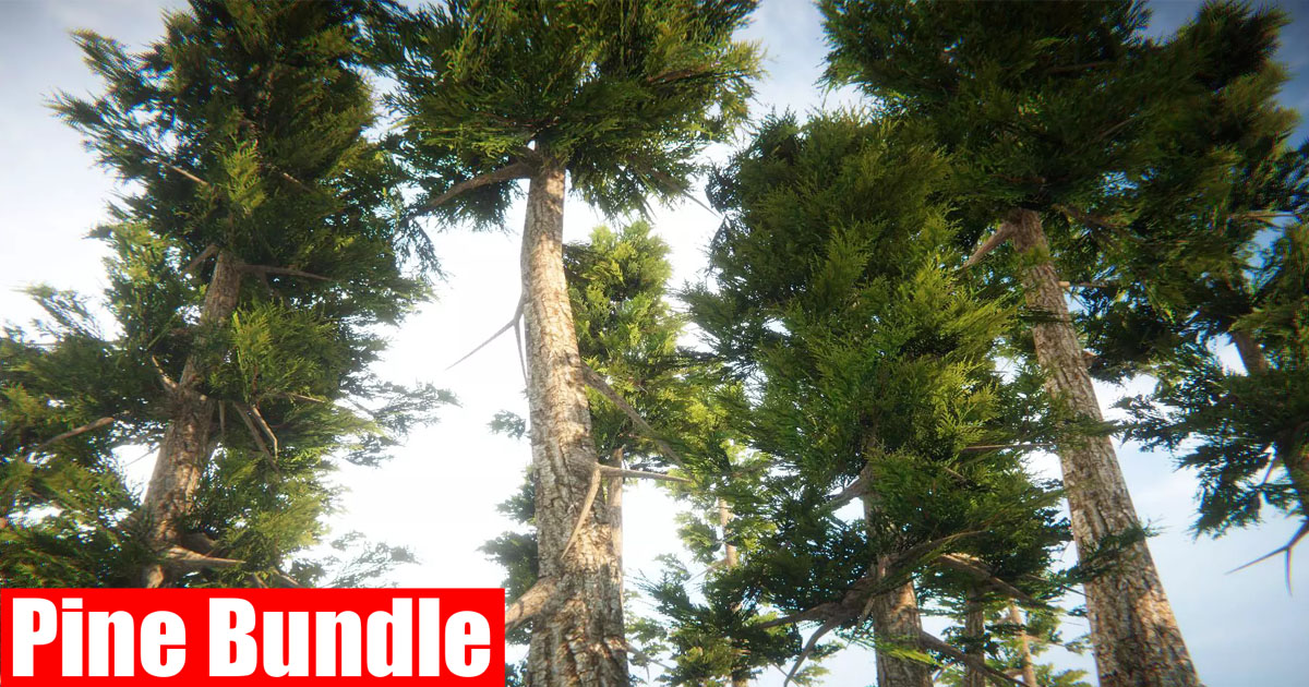 Mobile Pine Tree Bundle | 3D Trees | Unity Asset Store