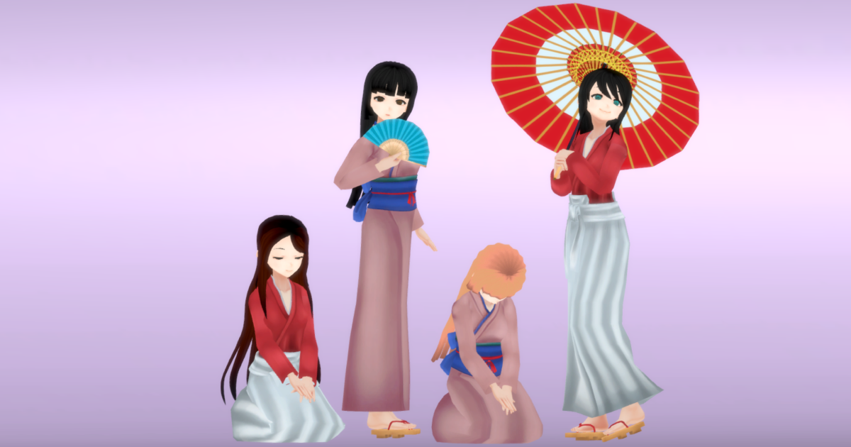 Kimono - Anime Girl Characters | Characters | Unity Asset Store