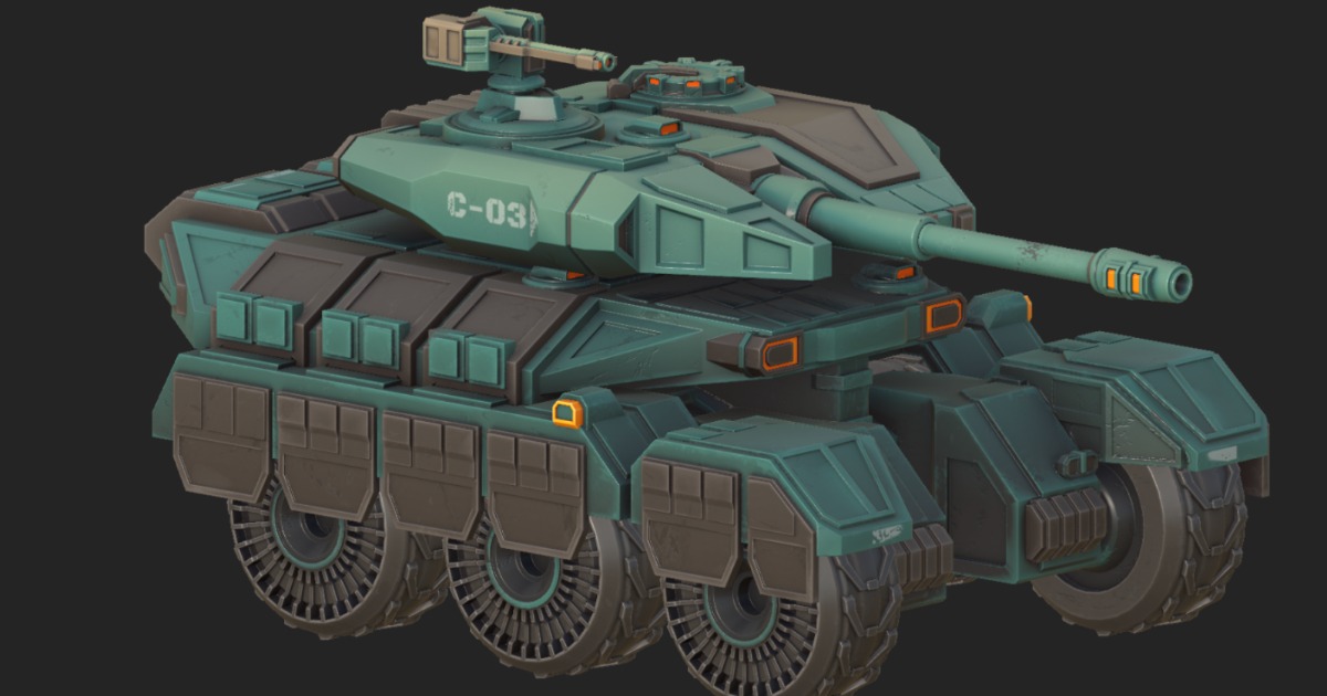 SciFi Heavy Tank | 3D Vehicles | Unity Asset Store