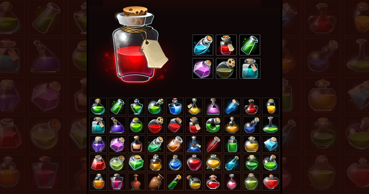 Potion Icons | 2D Icons | Unity Asset Store