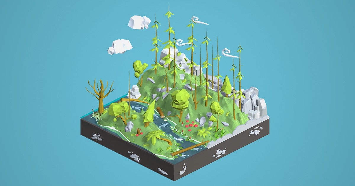 Low Poly Nature Pack - Polyworks | 3D Environments | Unity Asset Store