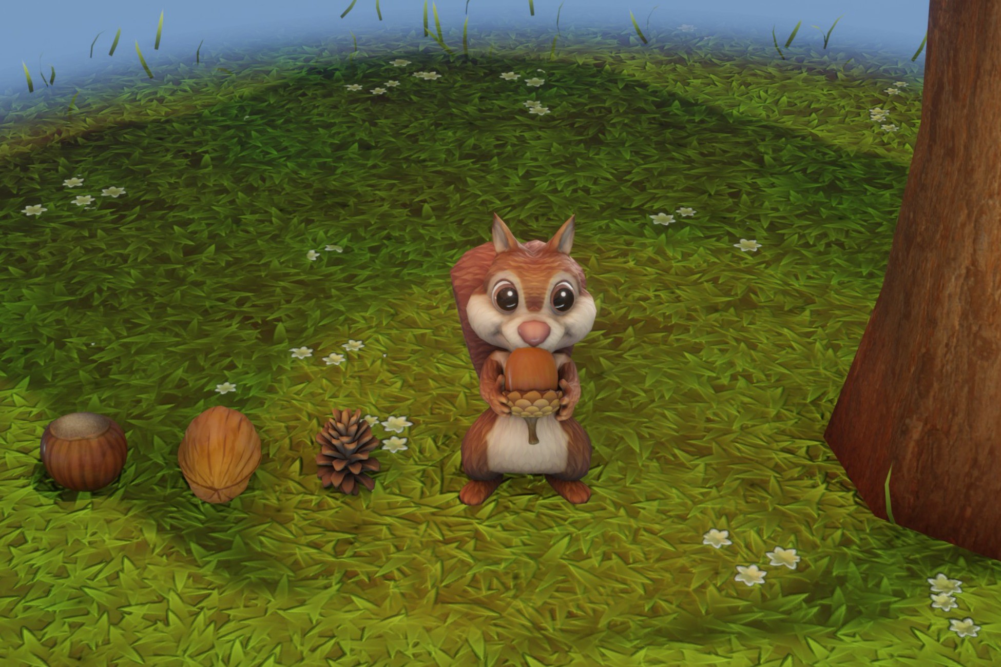 Cartoon Animated Squirrel 30 Animations with Props 3D Model by 3D-Disco