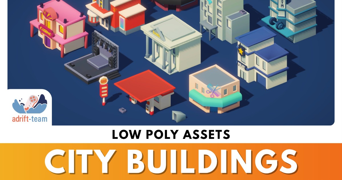 City Buildings Pack - Low Poly Assets | 3D Urban | Unity Asset Store