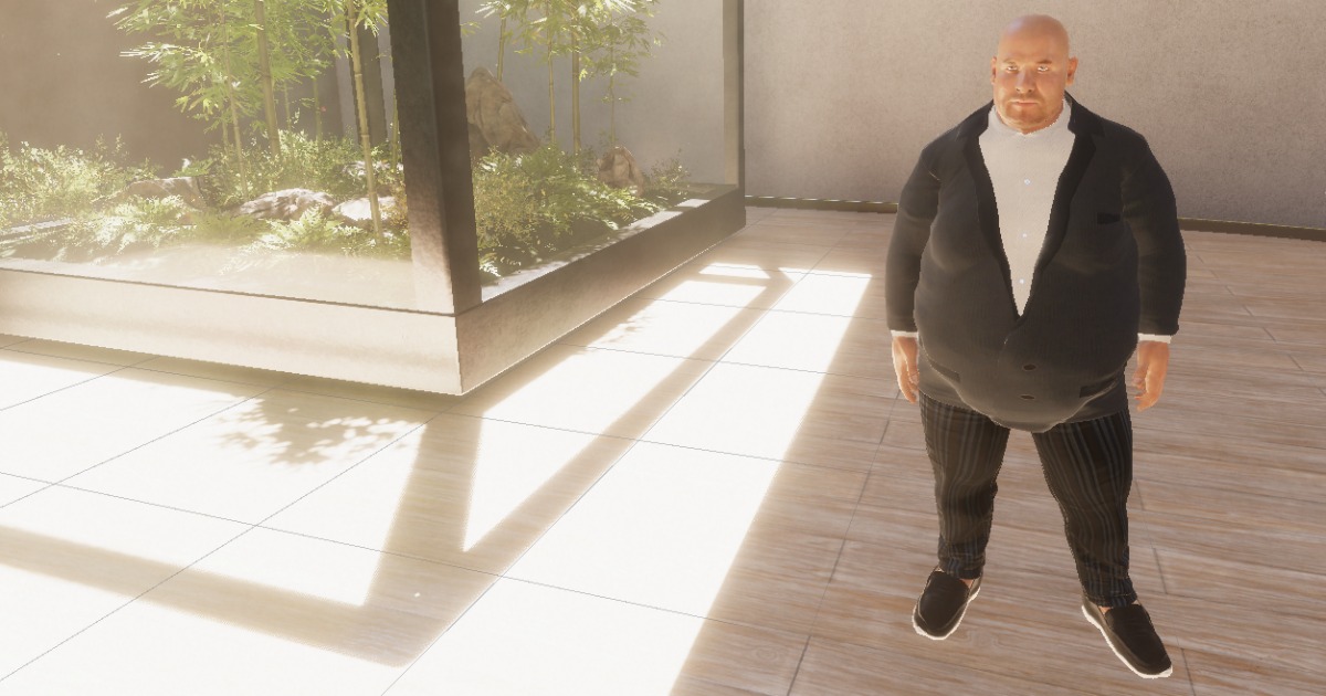 HDRP Bald Heavy Man | 3D Humanoids | Unity Asset Store