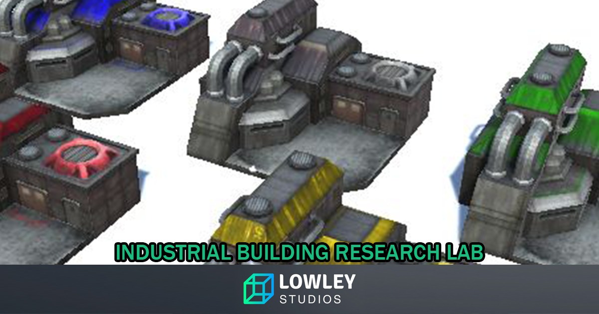 Low Poly Industrial Building Research Lab | 3D Industrial | Unity Asset ...