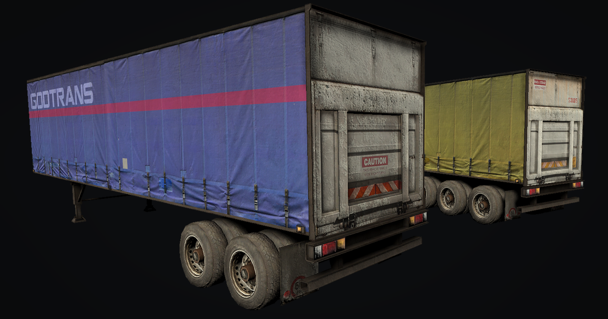 Trailer Low-poly game ready 3D model (Type01) | 3D Land | Unity Asset Store