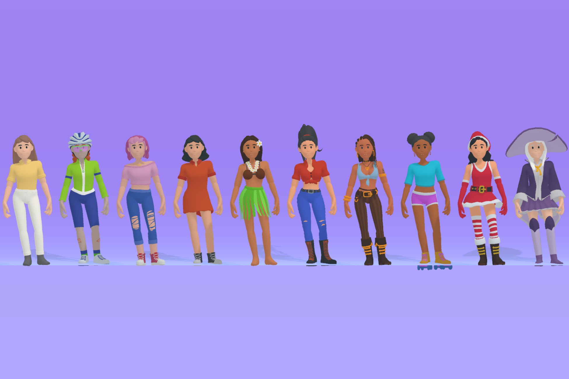 Mobile 3D Female Character Pack | 3D Humanoids | Unity Asset Store