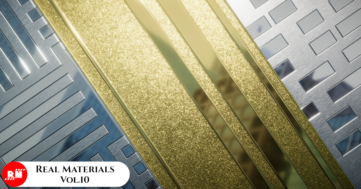 Real Materials vol.10 - Patterns | 2D Metals | Unity Asset Store