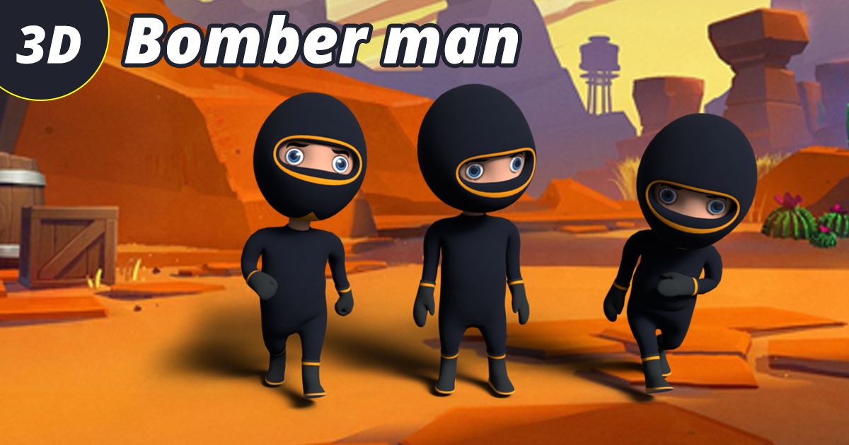 Bomber Boy - Cartoonish character | Characters | Unity Asset Store