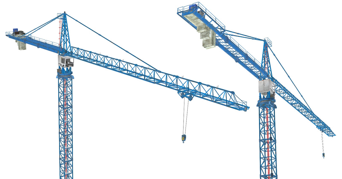 Construction Tower Crane | 3D Industrial | Unity Asset Store