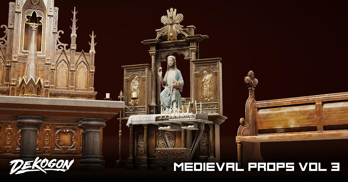 Medieval - VOL 3 - Church | 3D Props | Unity Asset Store
