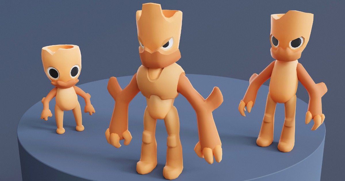 Cartoon Characters - Treestor Warriors | 3D Creatures | Unity Asset Store