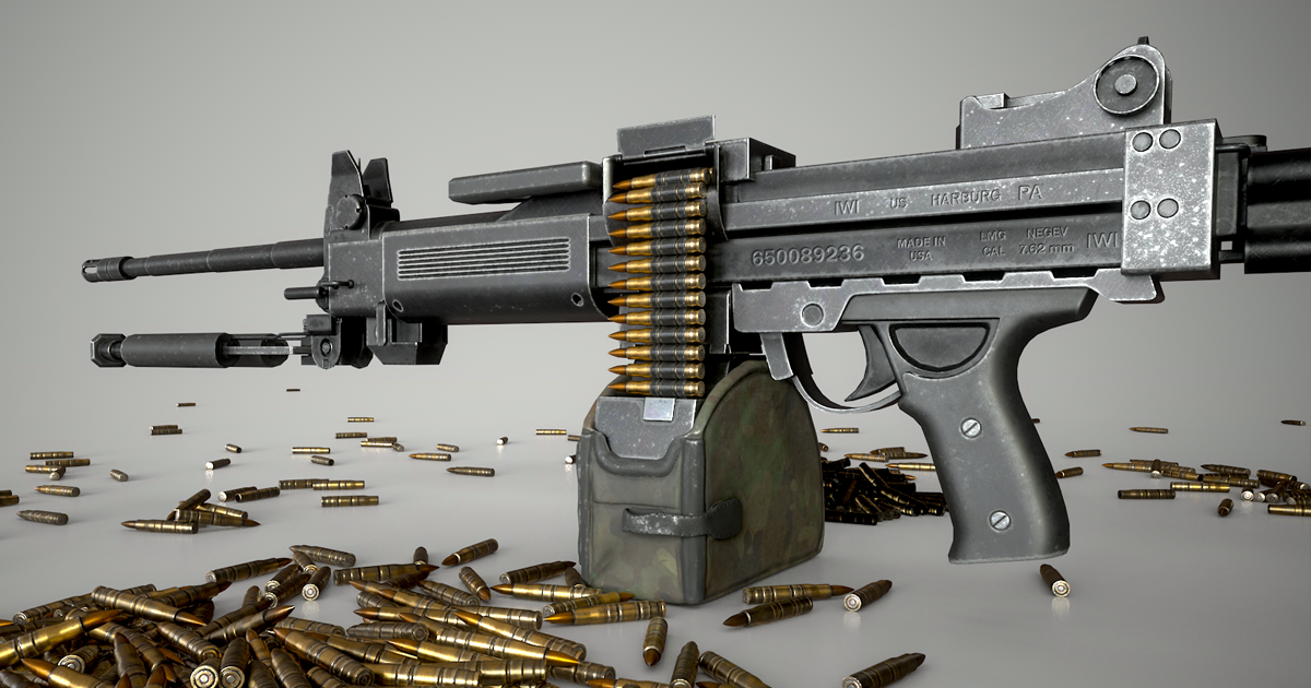 Realistic Machine Gun | 3D Weapons | Unity Asset Store