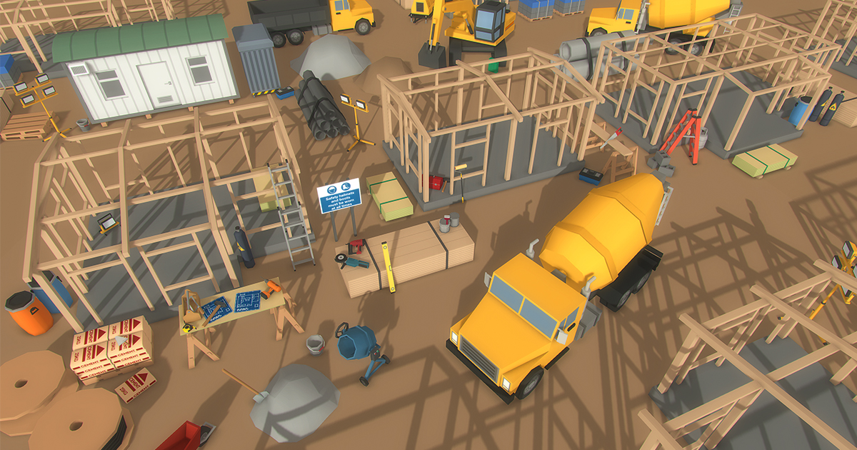 SimpliCity Construction Yard | 3D Industrial | Unity Asset Store