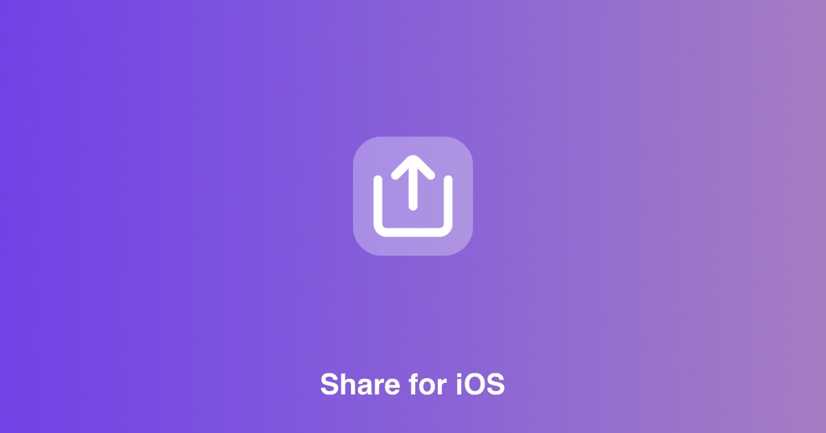 Share for iOS | 기능 통합 | Unity Asset Store