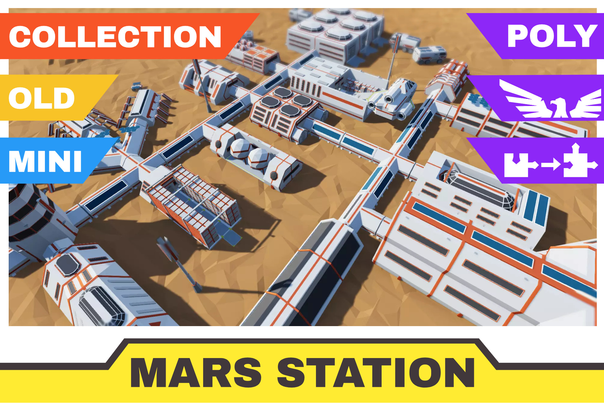 Colonization of Mars (version1.5 of the scientific station) | 3D Sci-Fi | Unity Asset Store