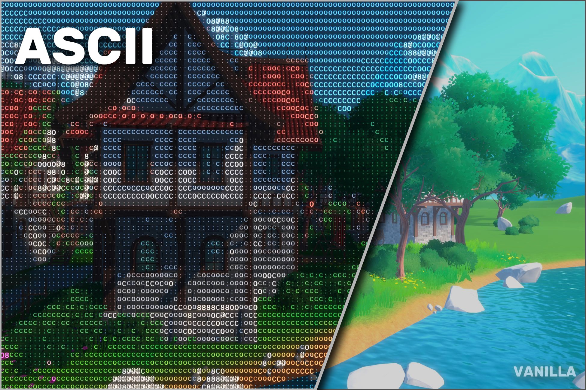 Retro Ascii Fullscreen And Camera Effects Unity Asset Store