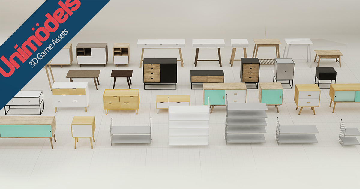 Unimodels Furniture Vol. 1 | 3D Furniture | Unity Asset Store