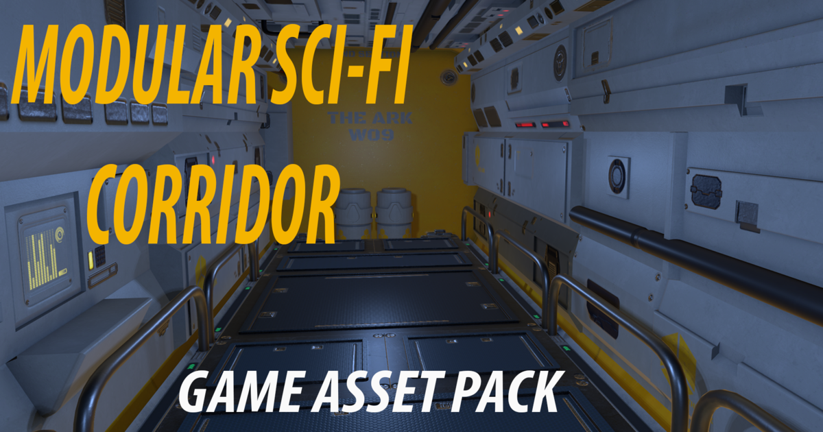 Modular Sci Fi Corridor Full Pack 3d Sci Fi Unity Asset Store 0064