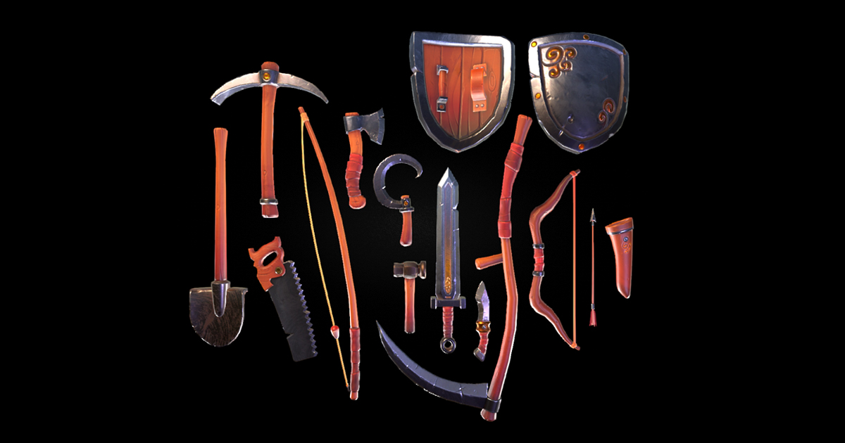 Stylized PBR Tools Pack | 3D Tools | Unity Asset Store