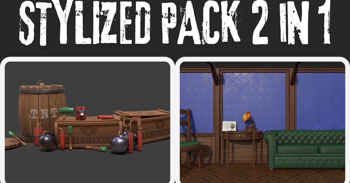 Stylized Props 2in1 AAA v1 - URP | 3D Props | Unity Asset Store