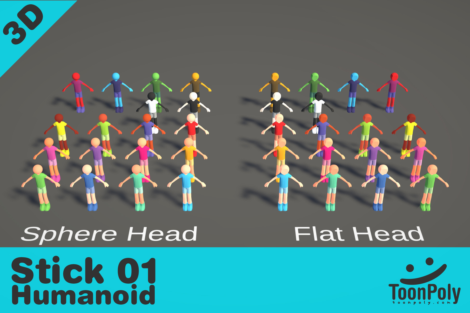 Stick Style 01 | 3D Humanoids | Unity Asset Store