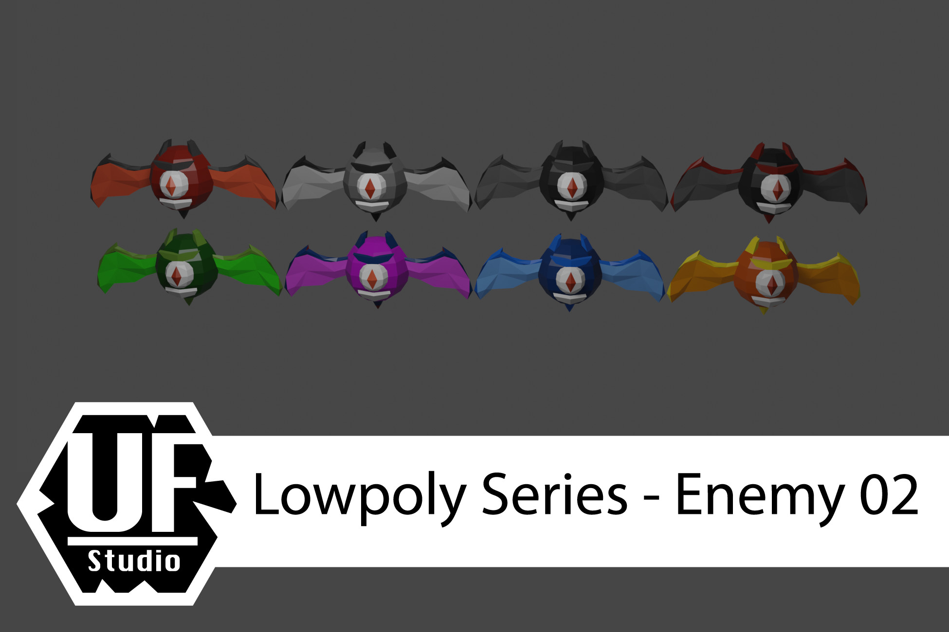 Lowpoly Series One Eye Bat | Characters | Unity Asset Store