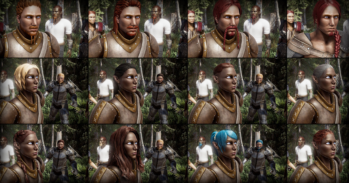 Hair, Beard, Mustache Pack 1 - Fantasy RPG | Characters | Unity Asset Store