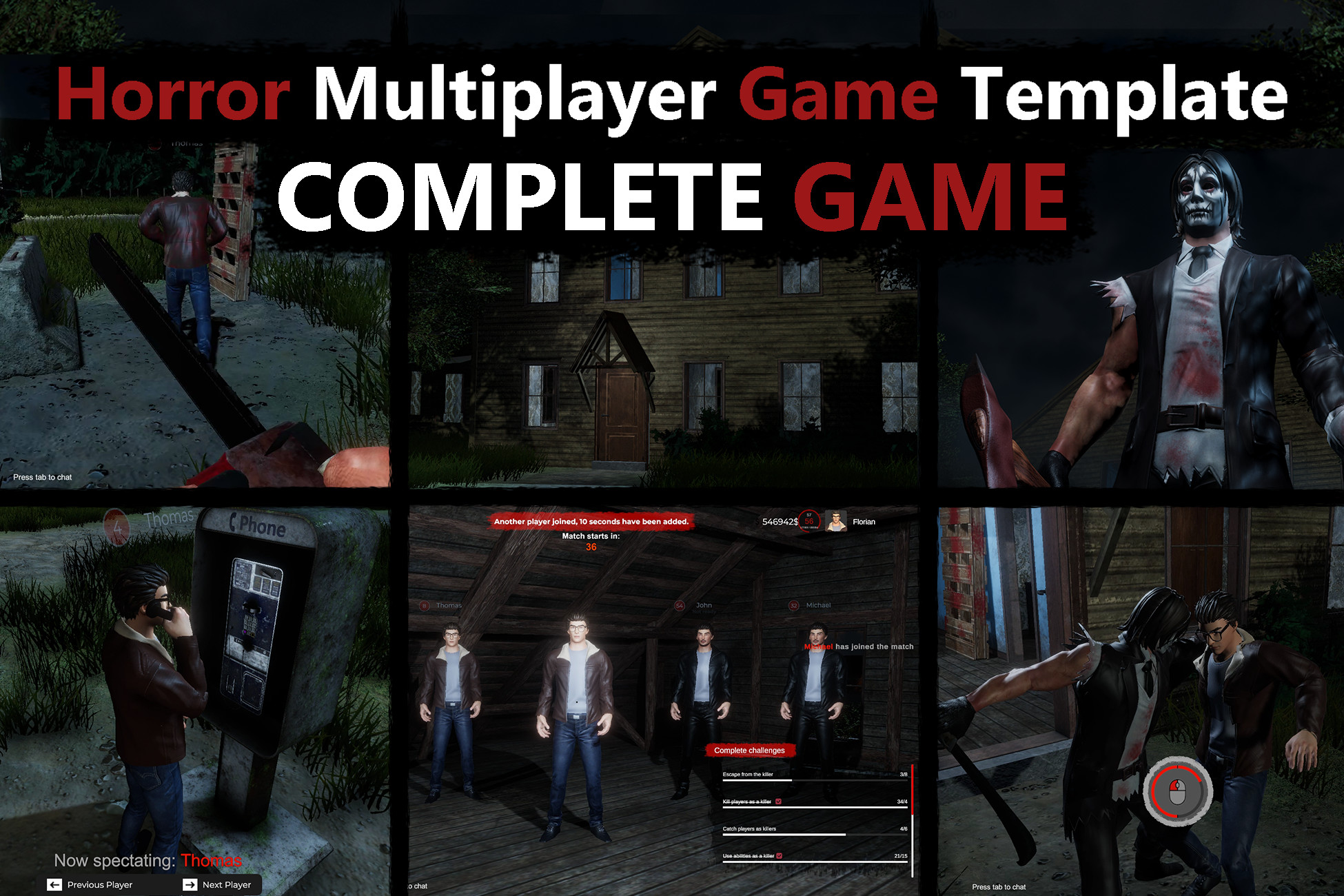 Horror Multiplayer Game Template | Systems | Unity Asset Store