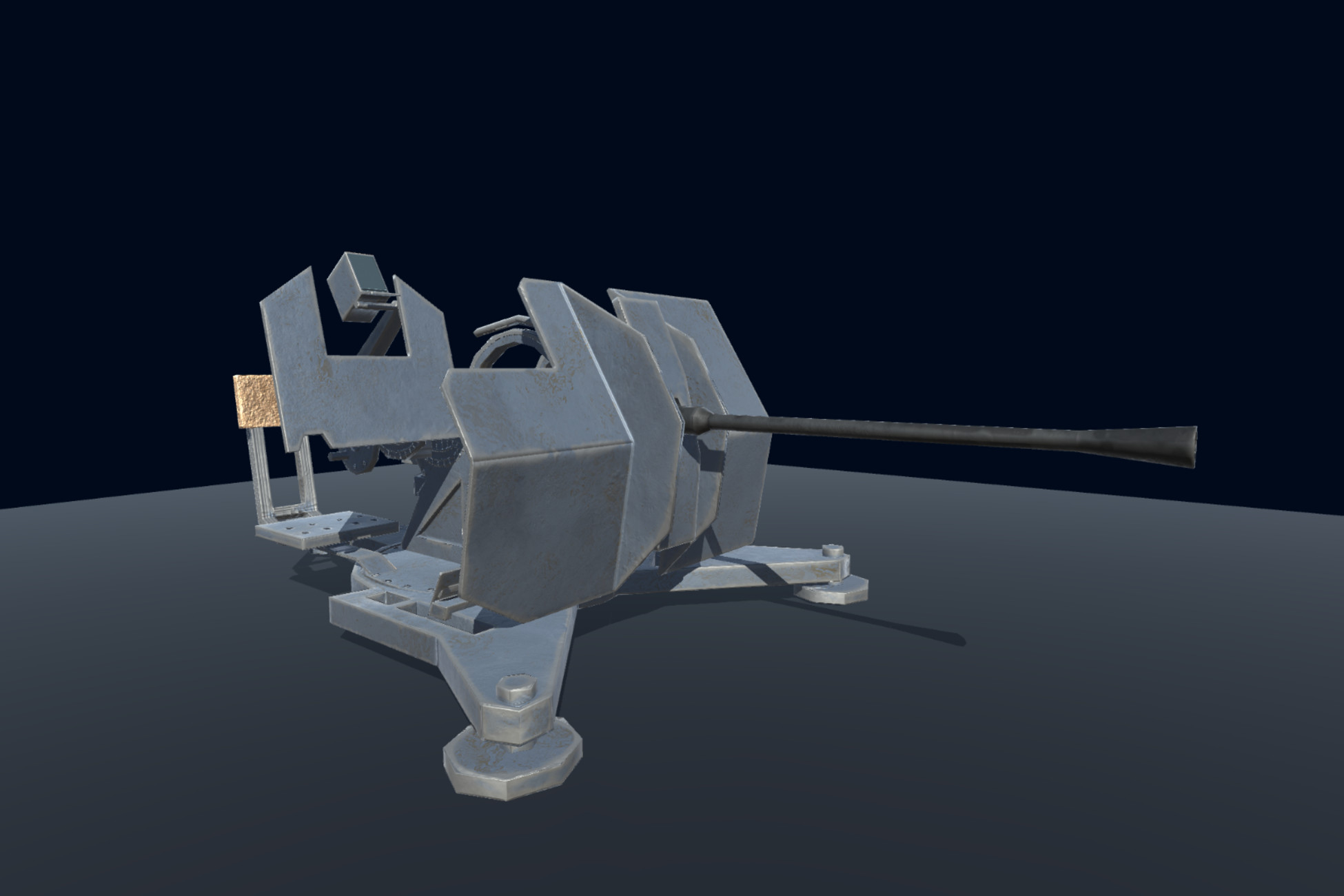 Low poly Flak 38 Anti-aircraft cannon | 3D 車両 | Unity Asset Store