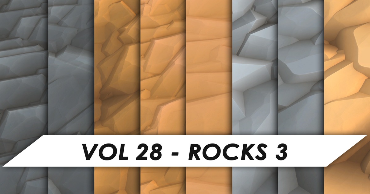 Hand Painted Textures - Vol 28 - Rocks 3 | 2D Textures & Materials ...