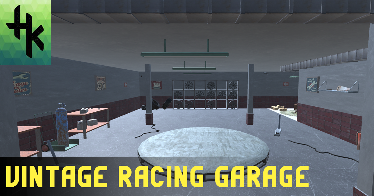Vintage Racing Garage | 3D Environments | Unity Asset Store