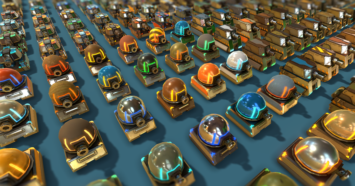 Mini PBR Tanks | 3D Land | Unity Asset Store
