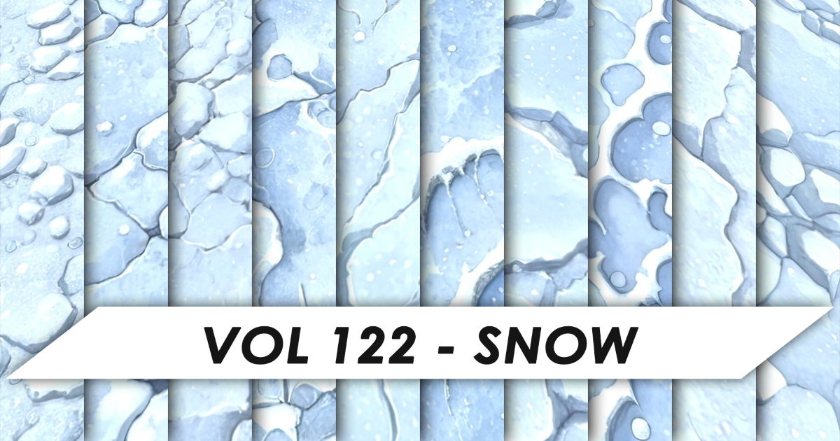 Stylized Textures - Vol 122 - Snow | 2D Textures & Materials | Unity ...