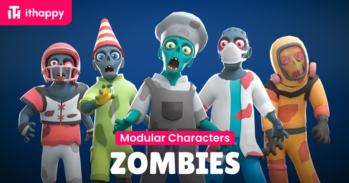Zombies – Modular Animated Character Pack | 3D Humanoids | Unity Asset ...