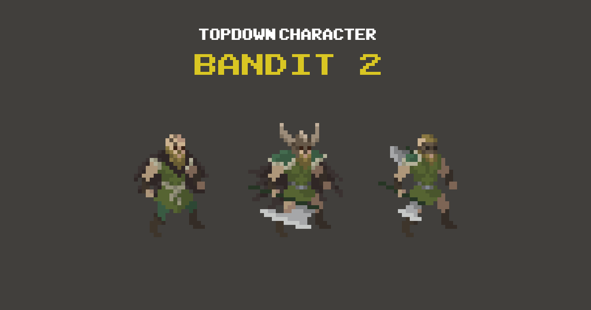 Bandits 2 - Top Down Pixel Art Character Assets | 2D Characters | Unity ...